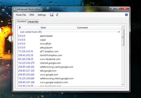 Advanced Hosts Editor Gestão simplificada do ficheiro de Hosts