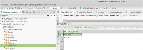 Mariadb Cant Browse Packages And Sequences · Issue 15285 · Dbeaver