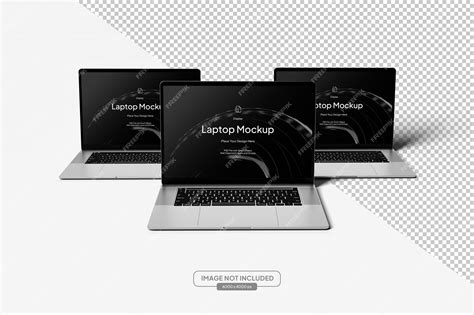 Premium Psd Psd Laptop Mockup Notebook Screen Realistic 3d Rendering