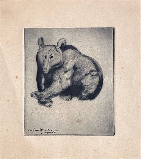 Proantic Georges Lucien Guyot 1885 1973 Process Signed In Ink And P