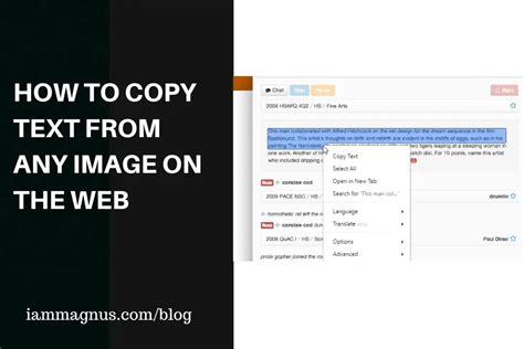 How To Copy Text From Any Image On The Web Magnus Okeke