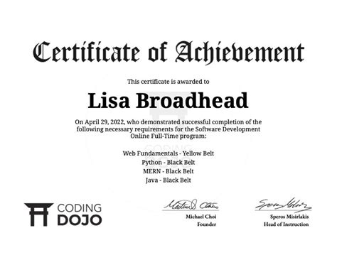 Lisa Baker On Linkedin Codingdojo Learning Mentormesh Achievement 13 Comments