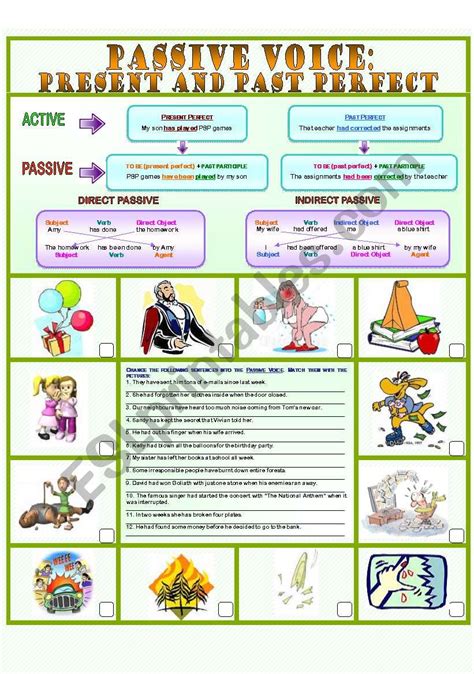 Passive Voice Vs Present Perfect Free Printable Templates