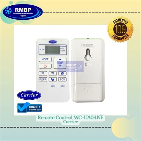 remote control wc ua04ne for split type carrier shopee philippines