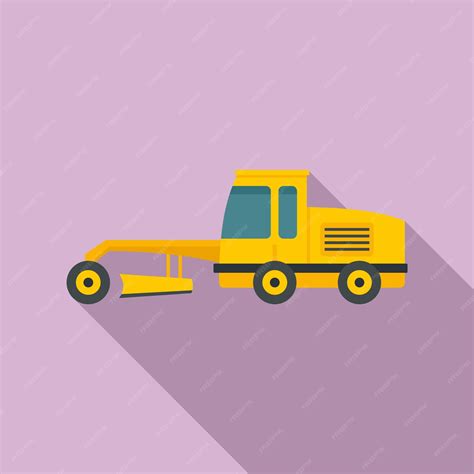 Premium Vector Grader Machine Truck Icon Flat Illustration Of Grader Machine Truck Vector Icon