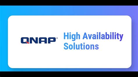 Qnap High Availability Solutions Qnap Us