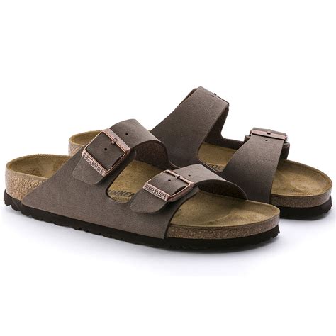 Buy Brown Arizona Birko Flor Nubuck Sandals For Men And Women Birkenstock