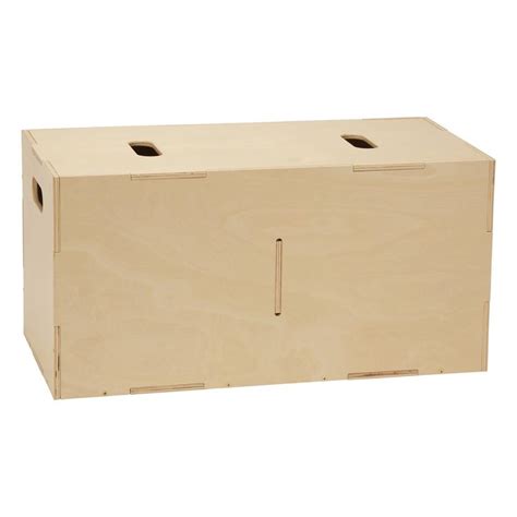 Nofred Cube Long Storage Box Birch In 2024 Nofred Modern Storage Bench Storage Box