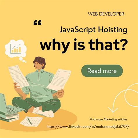 Javascript Hoisting Programming Webdevelopment Hr Mohammad Jalal