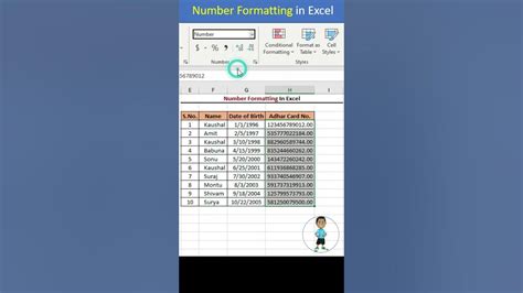 Number Formatting In Excel1 Exceltutorial Exceltips Excel Msexcel