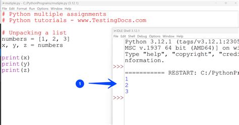 Python Multiple Assignments Testingdocs