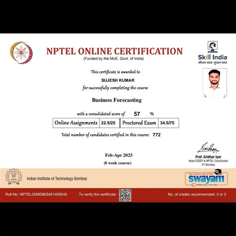 excited to share that i have successfully completed the nptel certificate course on business
