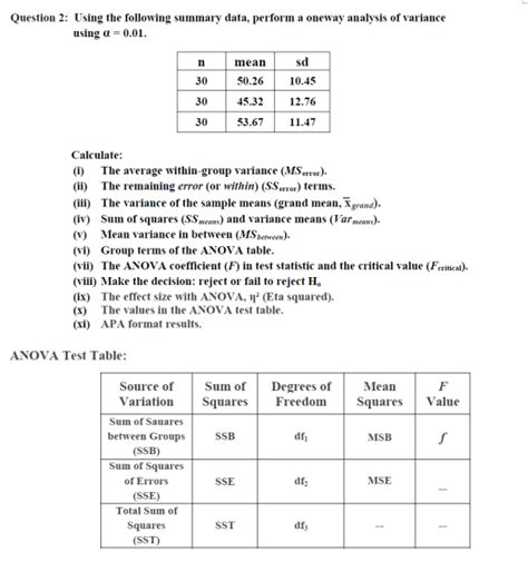 solved question 1 using the following data perform an