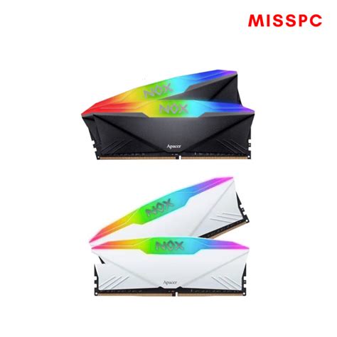 Apacer Nox 16gb 2x8gb Ddr4 Rgb 3200mhz Ram Desktop Memory White Or