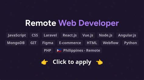 Remoteyeah On Linkedin Remote Web Developer At More Staffing Llc