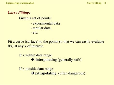 ppt engineering computation curve fitting 1 powerpoint presentation