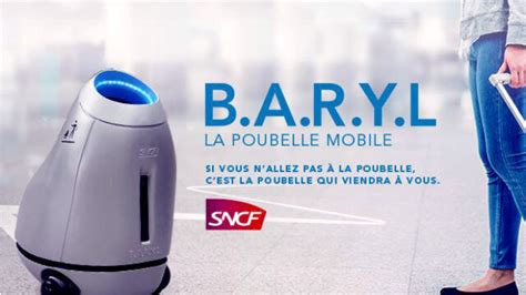 Baryl Robot Poubelle Mobile De La Sncf