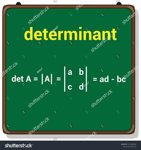 Determinant Matrix Definition Stock Vector Royalty Free 1914808384 Shutterstock