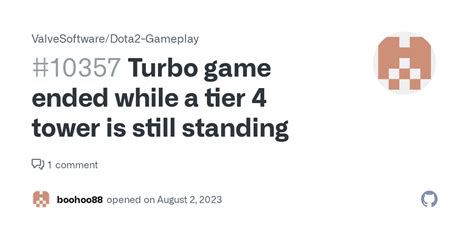 Turbo Game Ended While A Tier 4 Tower Is Still Standing · Issue 10357
