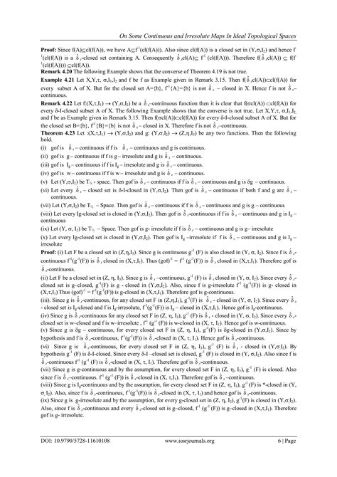 On Some Continuous And Irresolute Maps In Ideal Topological Spaces Pdf
