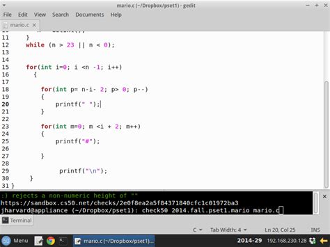 Mario Why Is The Cs50 Check Not Saying Yes To 1 2 24 And 23 Cs50