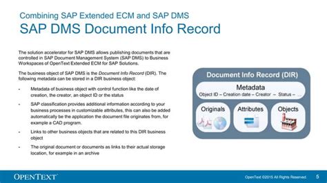 Combining Sap Extended Ecm And Sap Dms Document Management System Pptx