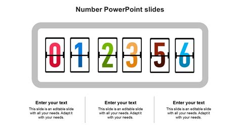 Captivating Number PowerPoint Slides Designs Presentation