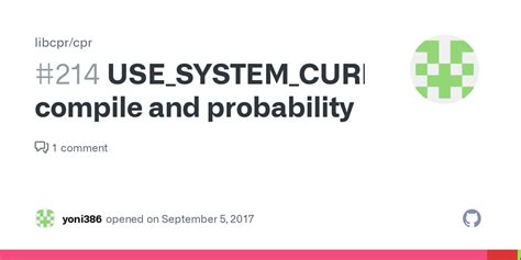 Use System Curl Compile And Probability Issue Libcpr Cpr Github