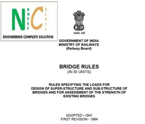 Irc Bridge Code Railway Board