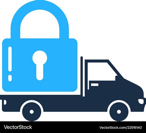 Delivery Security Logo Icon Design Royalty Free Vector Image