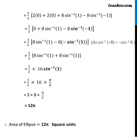 Ex 8 1 1 Find Area Bounded By Ellipse X2 16 Y2 9 1
