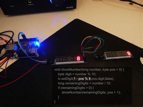 Cascading 16 Digit Counter Using 2 X Max7219 Leds And Multiplexing Arduino Forum