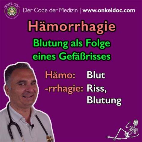Der Code der Hämorrhagie DocCheck