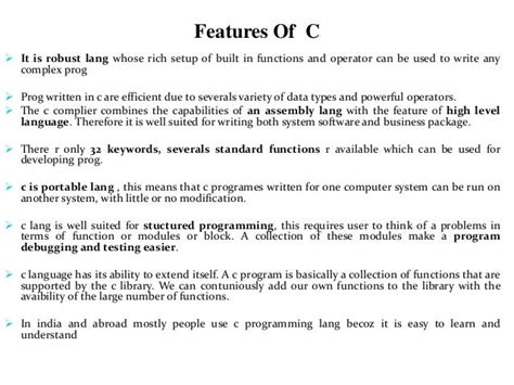 introduction to c language