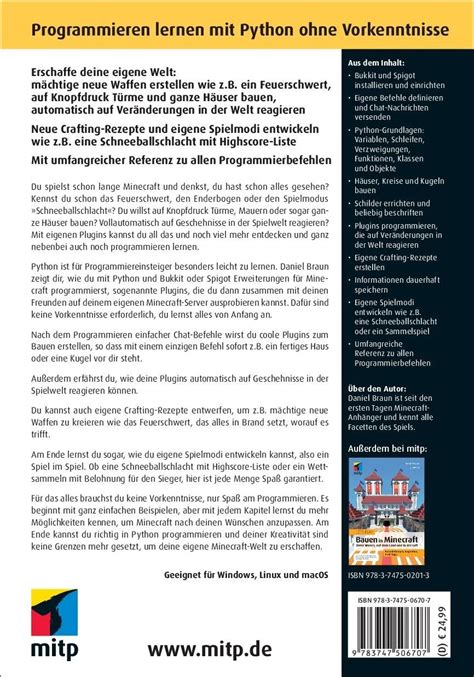 Lets Play Programmieren Lernen Mit Python Und Minecraft Kartoniertes Buch Perry Rhodan