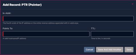 PTR Records