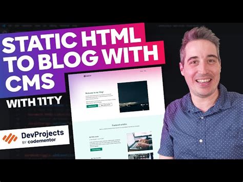 Free Video Turn Static HTML CSS Into A Blog With CMS Using The