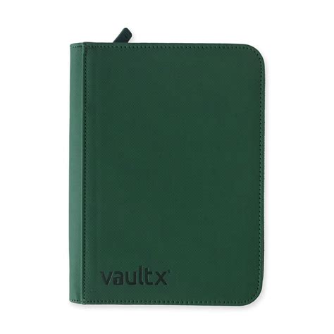 Vault X 4 Pocket Exo Tec® Zip Binder Forest Green Binderly