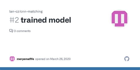 trained model · issue 2 · lan cz cnn matching · github