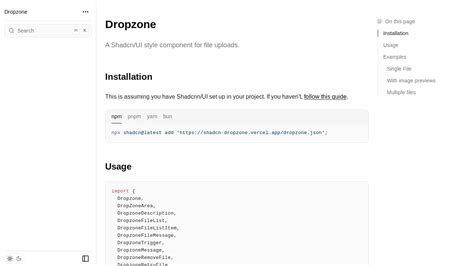 Shadcn Dropzone Accessible Shadcn Style File Uploads For React Built With React Dropzone