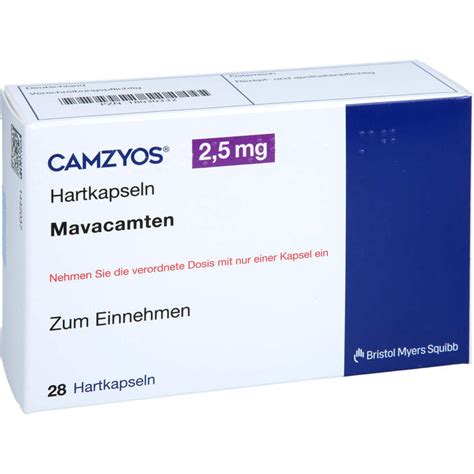 Camzyos 25 Mg Hartkapseln 28 St Auf E Rezept Kaufen Aponeo