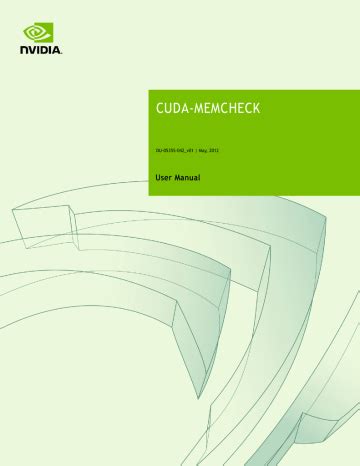 CUDA MEMCHECK User Manual Manualzz