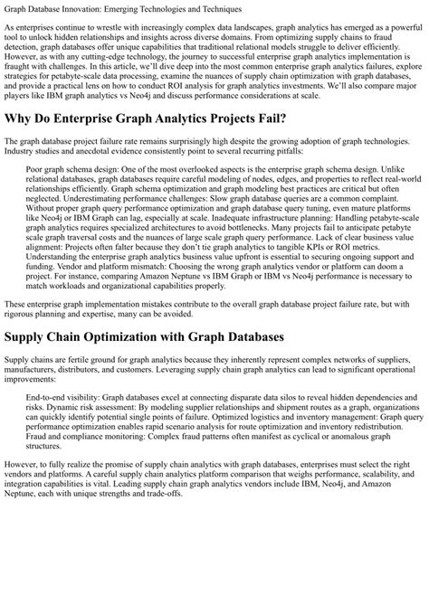 Ppt Graph Database Innovation Emerging Technologies And Techniques Powerpoint Presentation