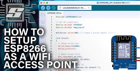 How To Set Up ESP As A WiFi Access Point AP Mode Siytek