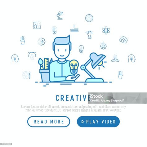 작성자 생성 아이디어 선 아이콘 시동 브리핑 브레인스토밍 퍼즐 컬러 팔레트 창조적 비전 천재 현대 벡터 일러스트 레이 션 웹