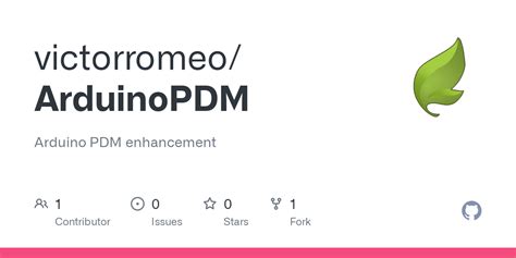 Github Victorromeoarduinopdm Arduino Pdm Enhancement
