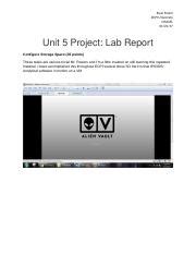 CIS245L U5 Project LabReport Docx Ryan Munn ECPI University CIS245L 01 21 17 Unit5Project