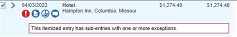 Solved This Expense Cannot Be Submitted Until It Is Matc Sap