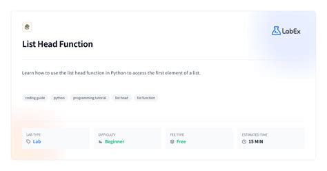Mastering The List Head Function In Python Labex