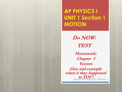 PPT AP PHYSICS UNIT Kinematics PowerPoint Presentation Free Download ID